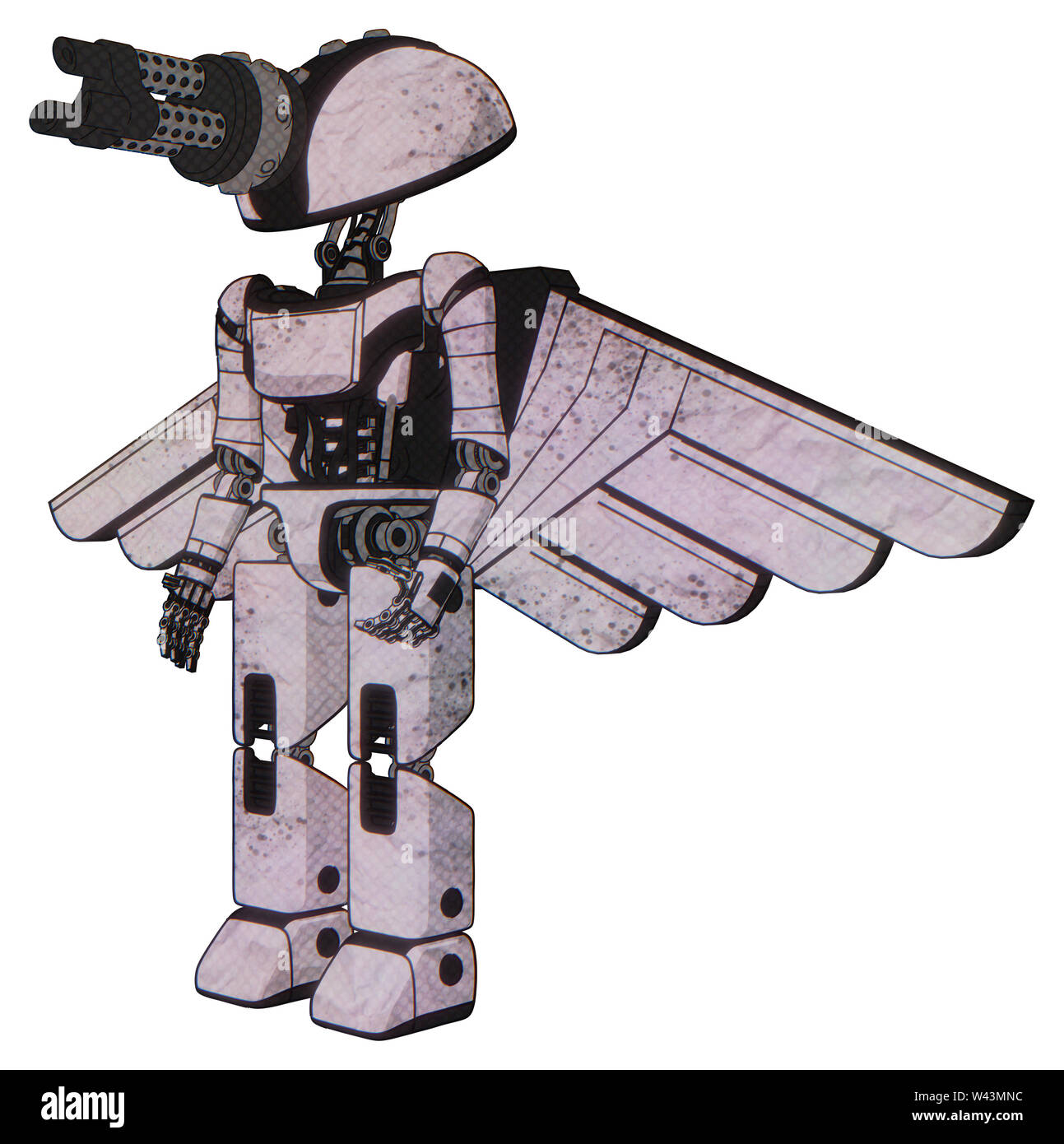 Automaton containing elements: gatling gun face design, light chest ...