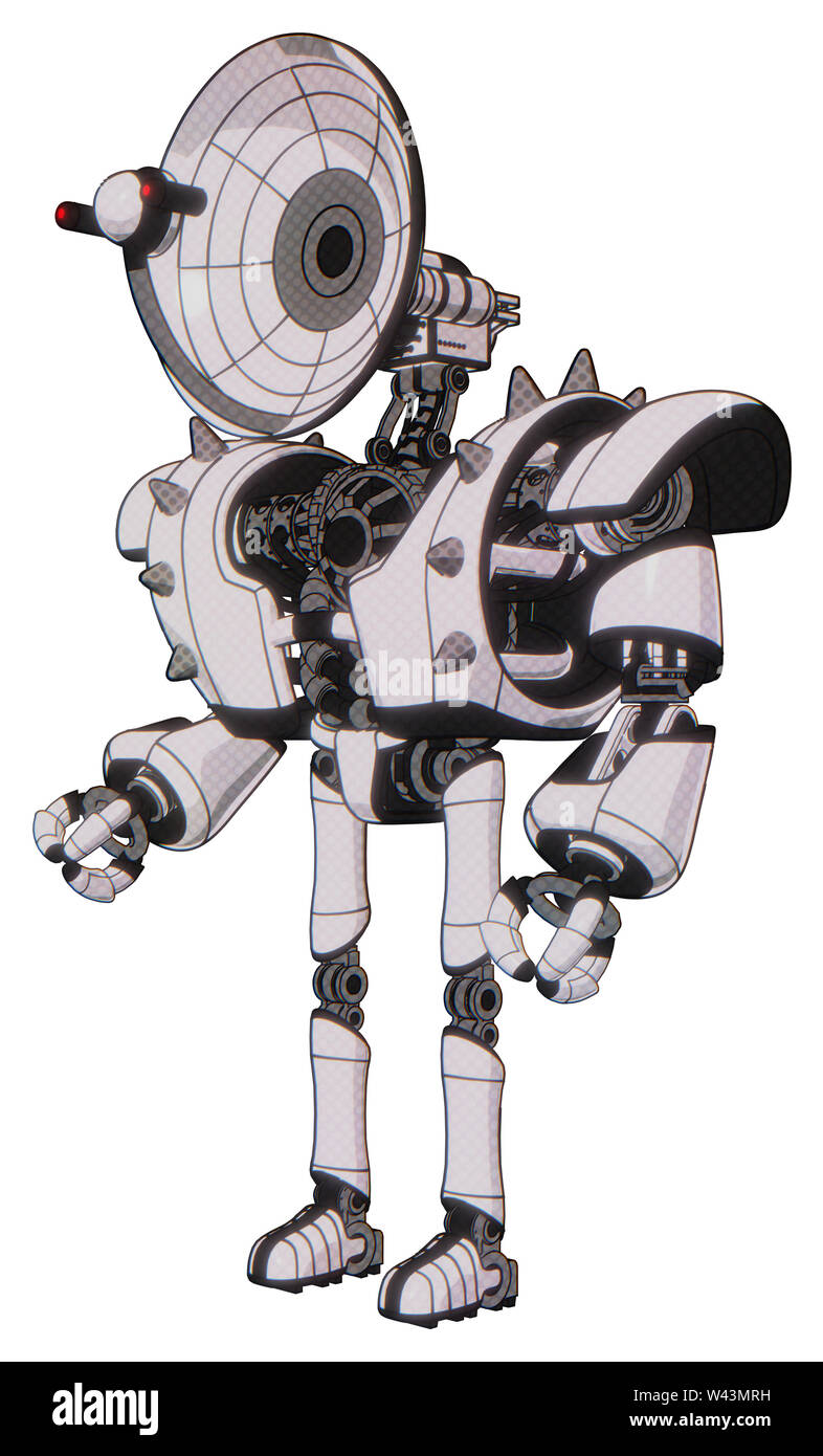 Bot containing elements: dual retro camera head, satellite dish head ...