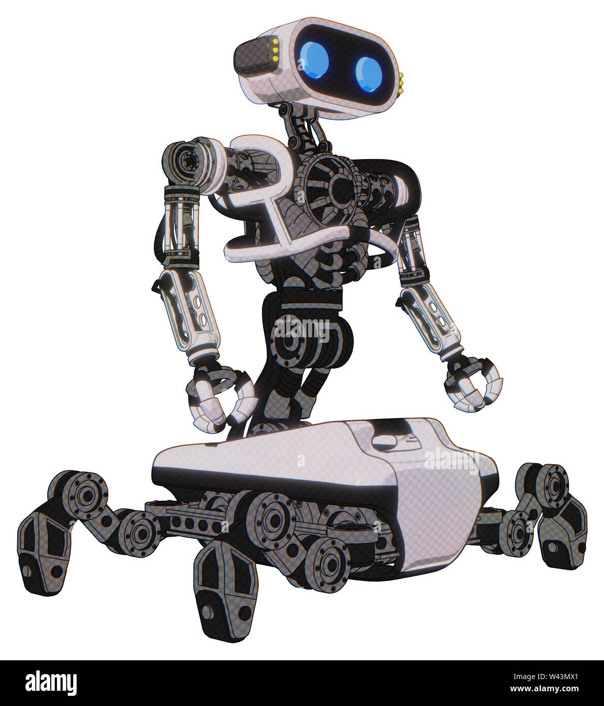 Robot containing elements: dual retro camera head, cute retro robo head ...