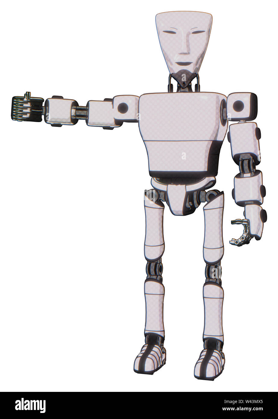 Cyborg containing elements: humanoid face mask, light chest ...