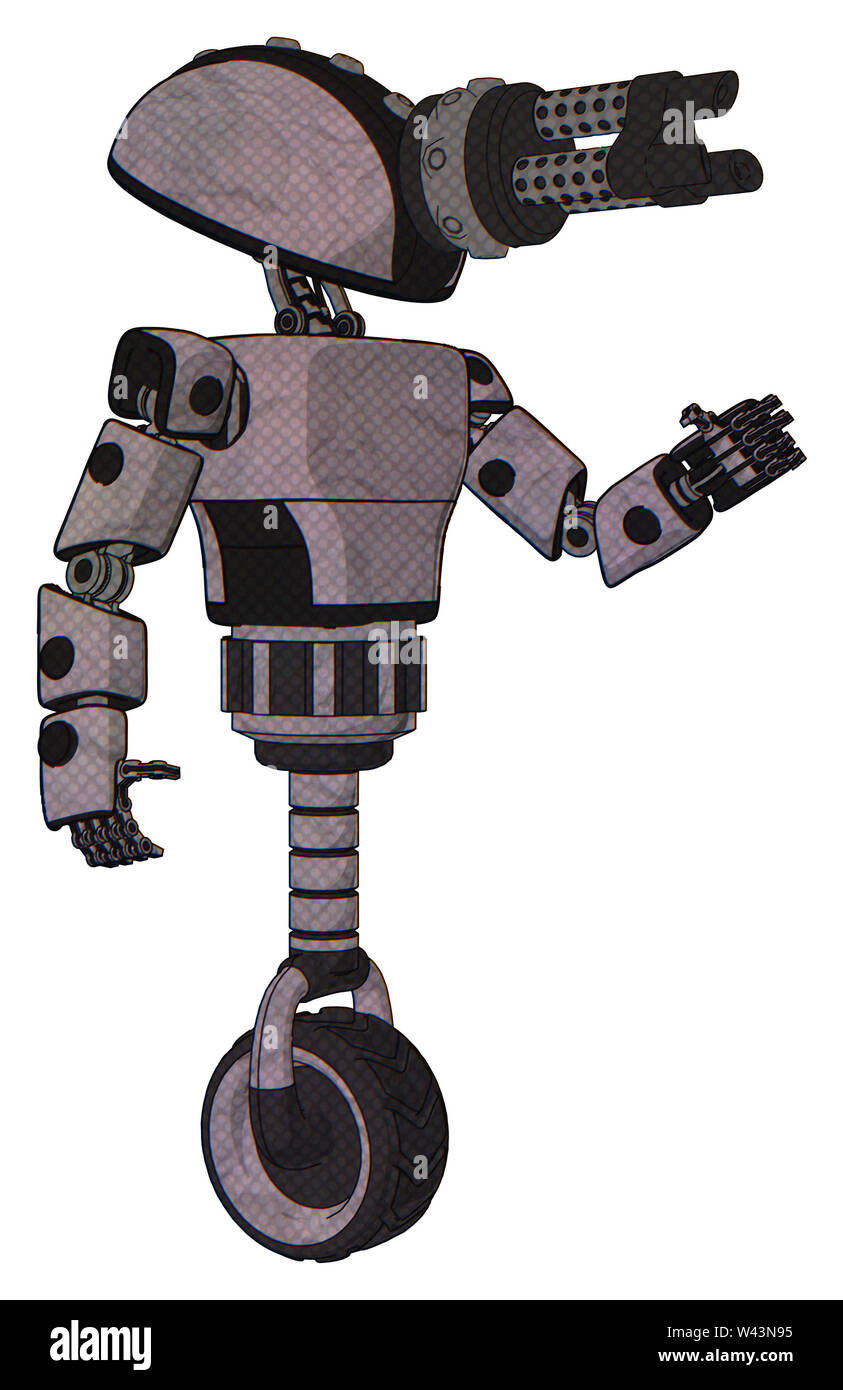 Mech containing elements: gatling gun face design, light chest ...