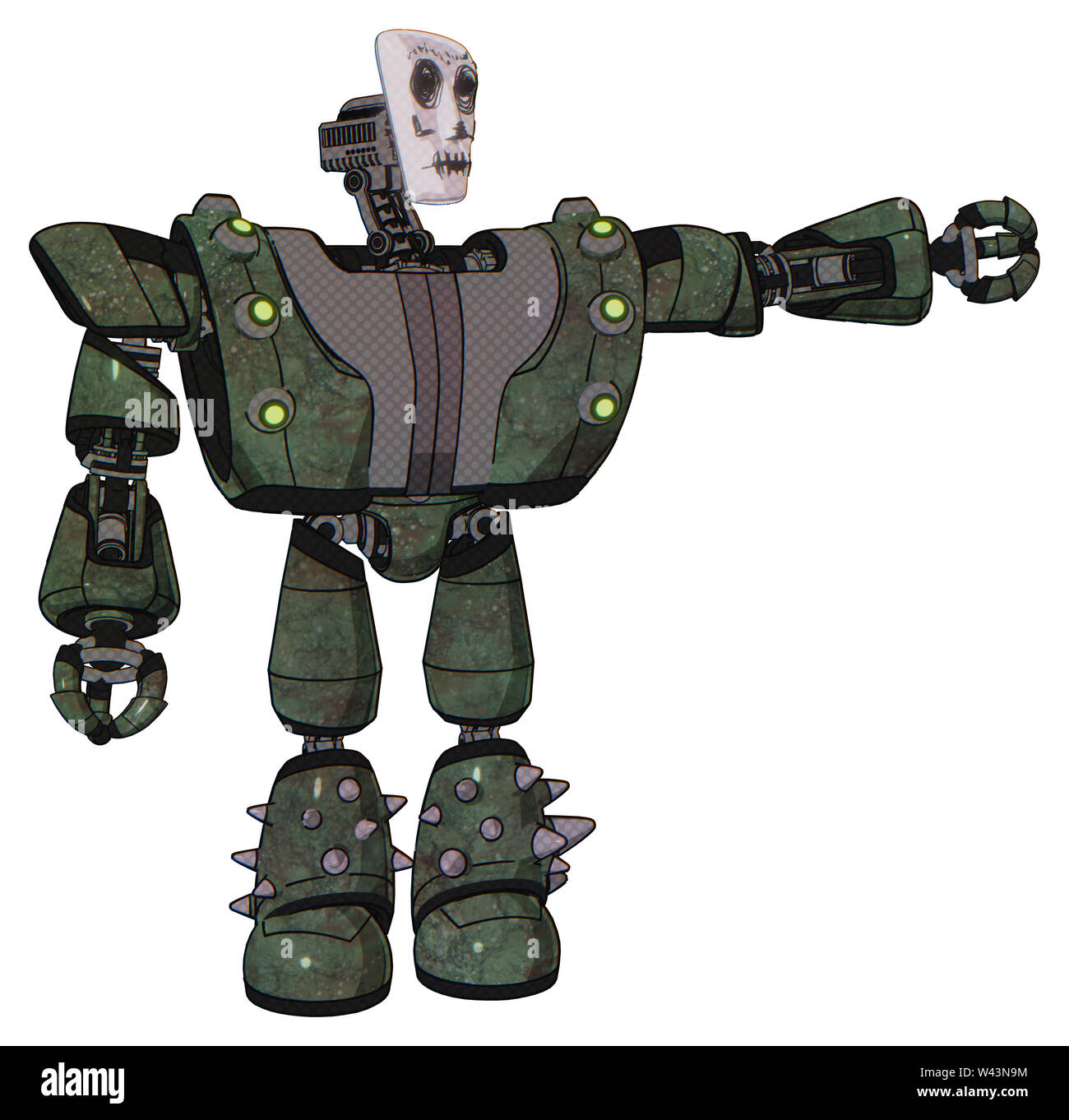 Bot containing elements: humanoid face mask, skeleton war paint, heavy ...