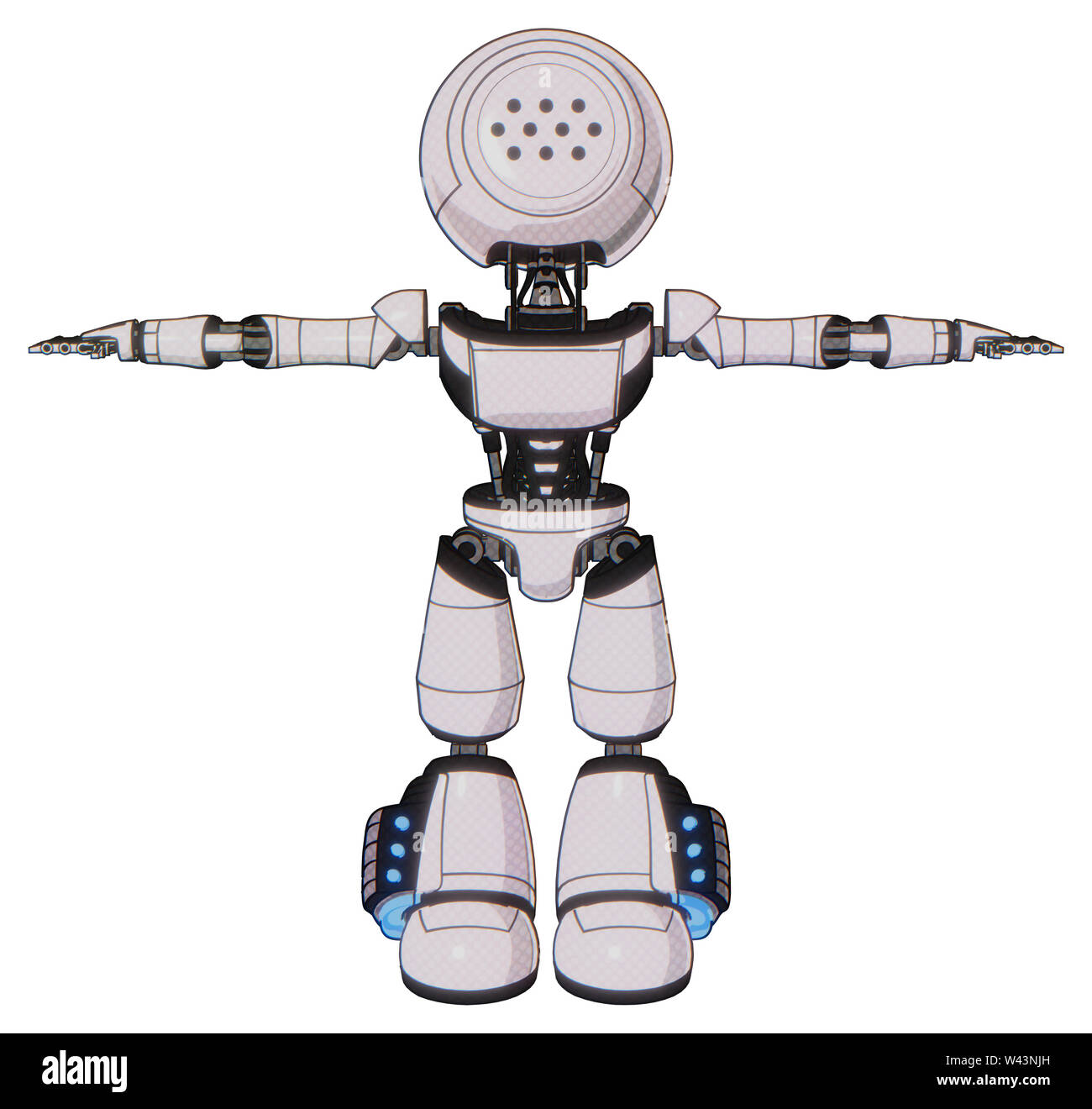Automaton containing elements: dots array face, light chest ...