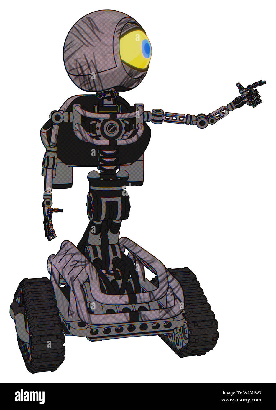 Robot containing elements: giant eyeball head design, light chest ...