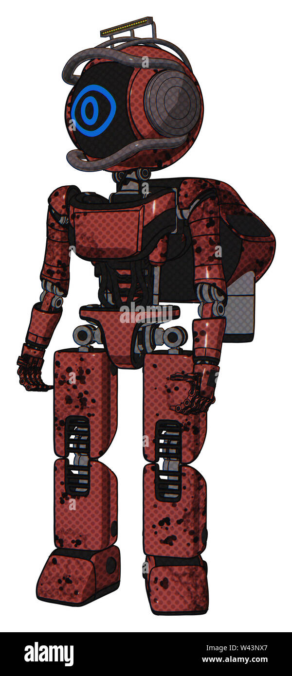 Mech containing elements: digital display head, large eye, led and ...
