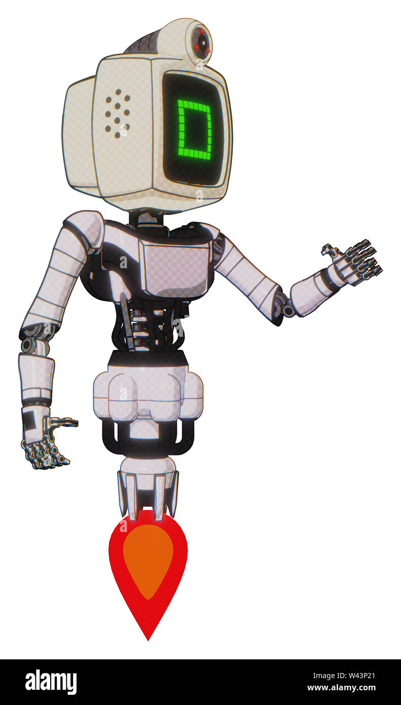 Bot containing elements: old computer monitor, pixel square design ...