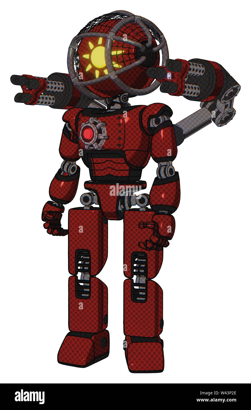 Mech containing elements: oval wide head, sunshine patch eye, barbed ...