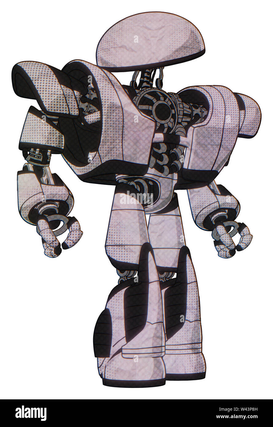 Android containing elements: dome head, heavy upper chest, heavy mech ...