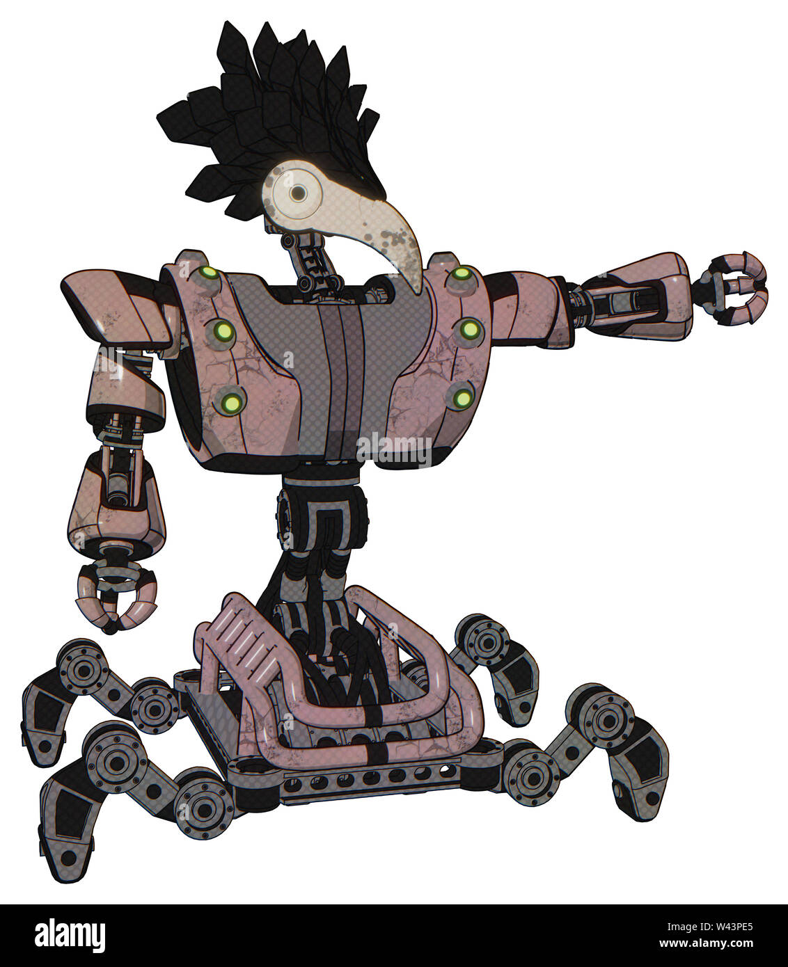 Bot containing elements: bird skull head, bone skull eye holes, crow ...