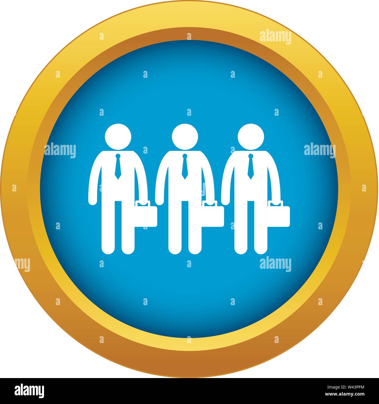 Business icon blue vector isolated Stock Vector Image & Art - Alamy