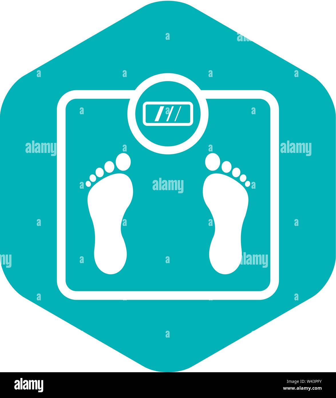 Floor scales icon, simple style Stock Vector Image & Art - Alamy
