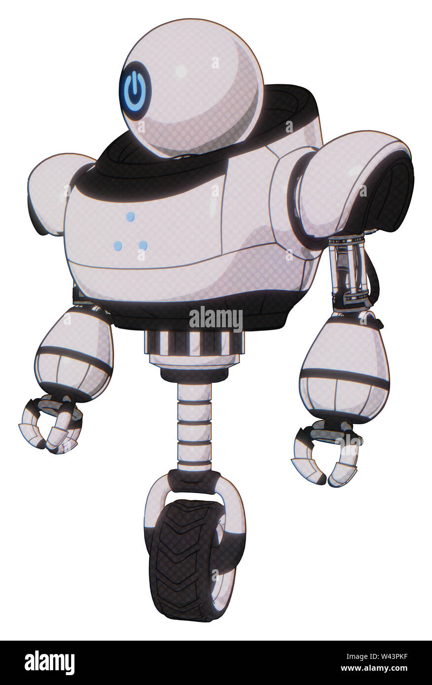 Cyborg containing elements: dual retro camera head, power symbol head ...