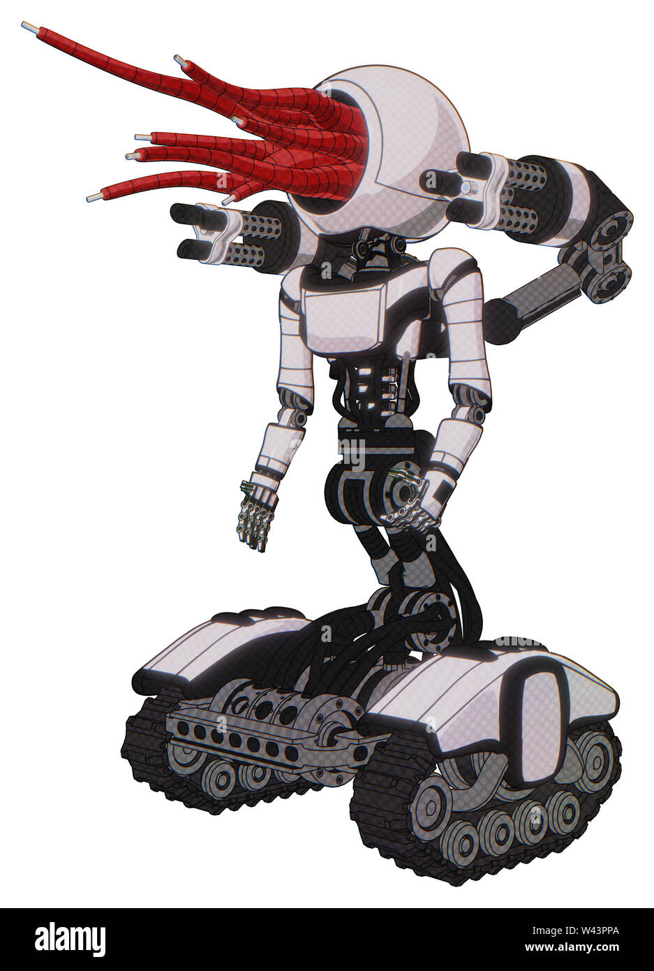 Mech containing elements: bright red jellyfish tentacles fiber optic ...