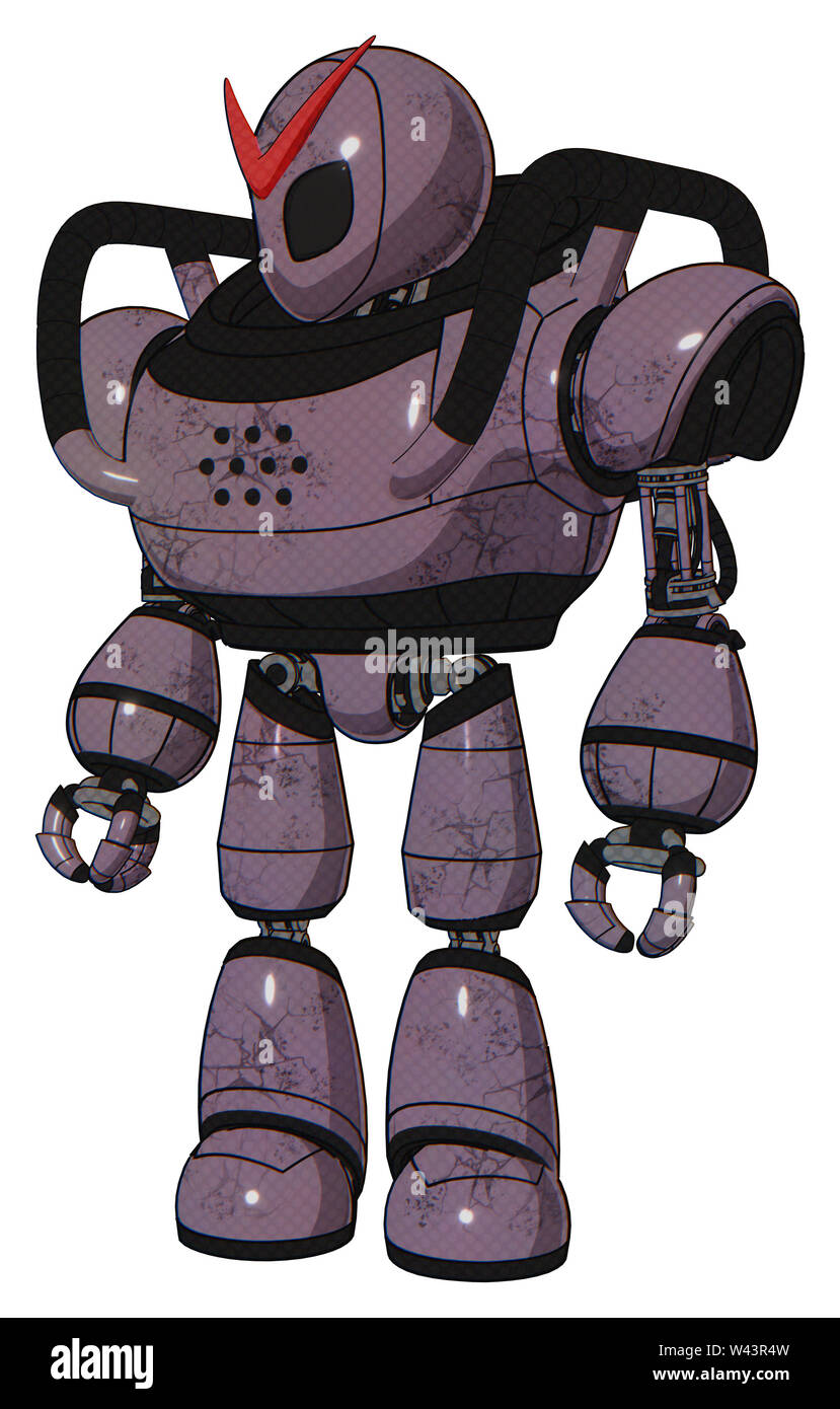 Mech containing elements: grey alien style head, black eyes, heavy ...