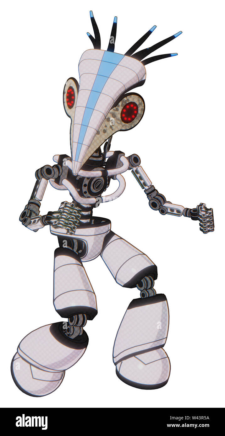 Bot containing elements: bird skull head, red led circle eyes, head ...