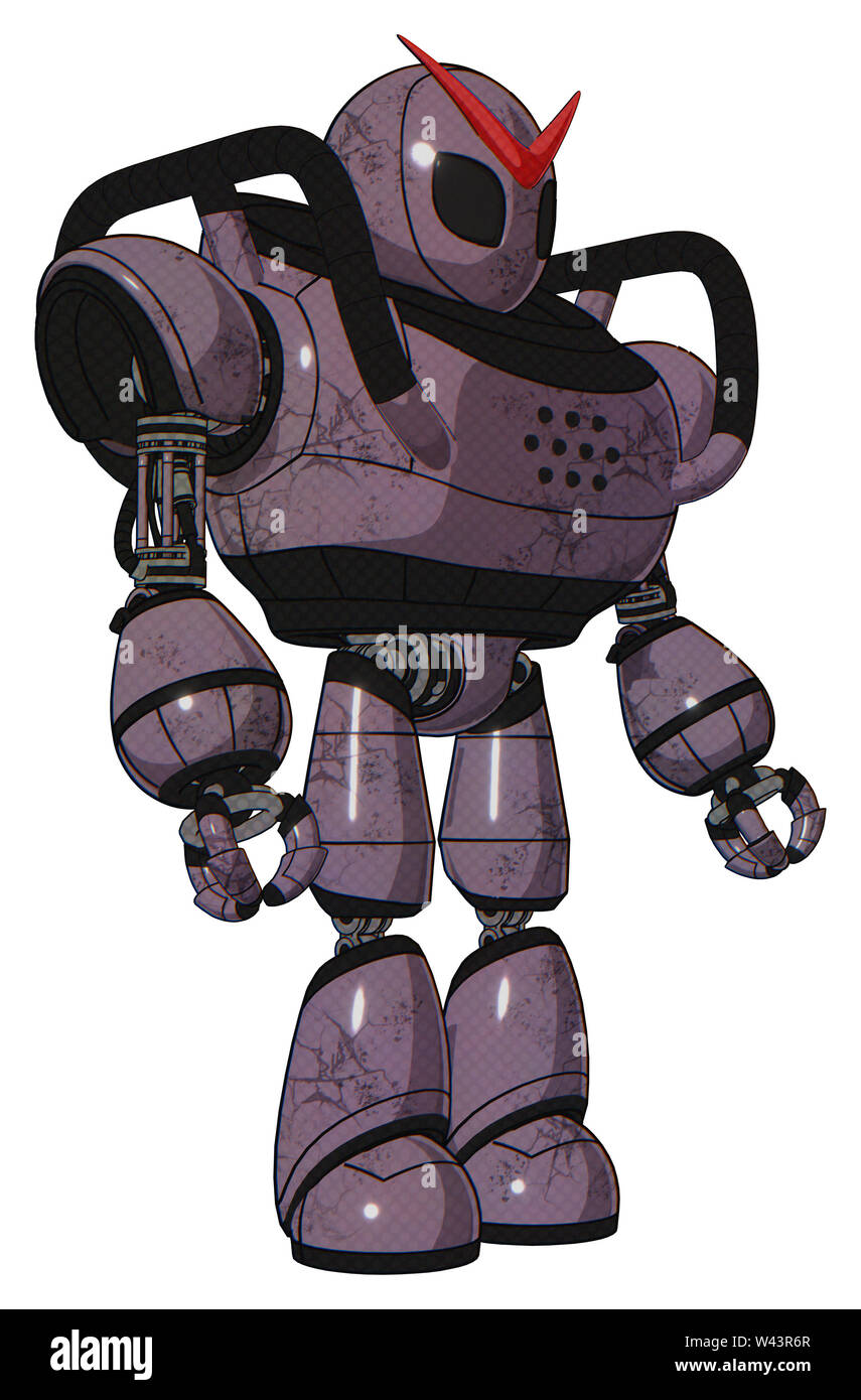 Mech containing elements: grey alien style head, black eyes, heavy ...