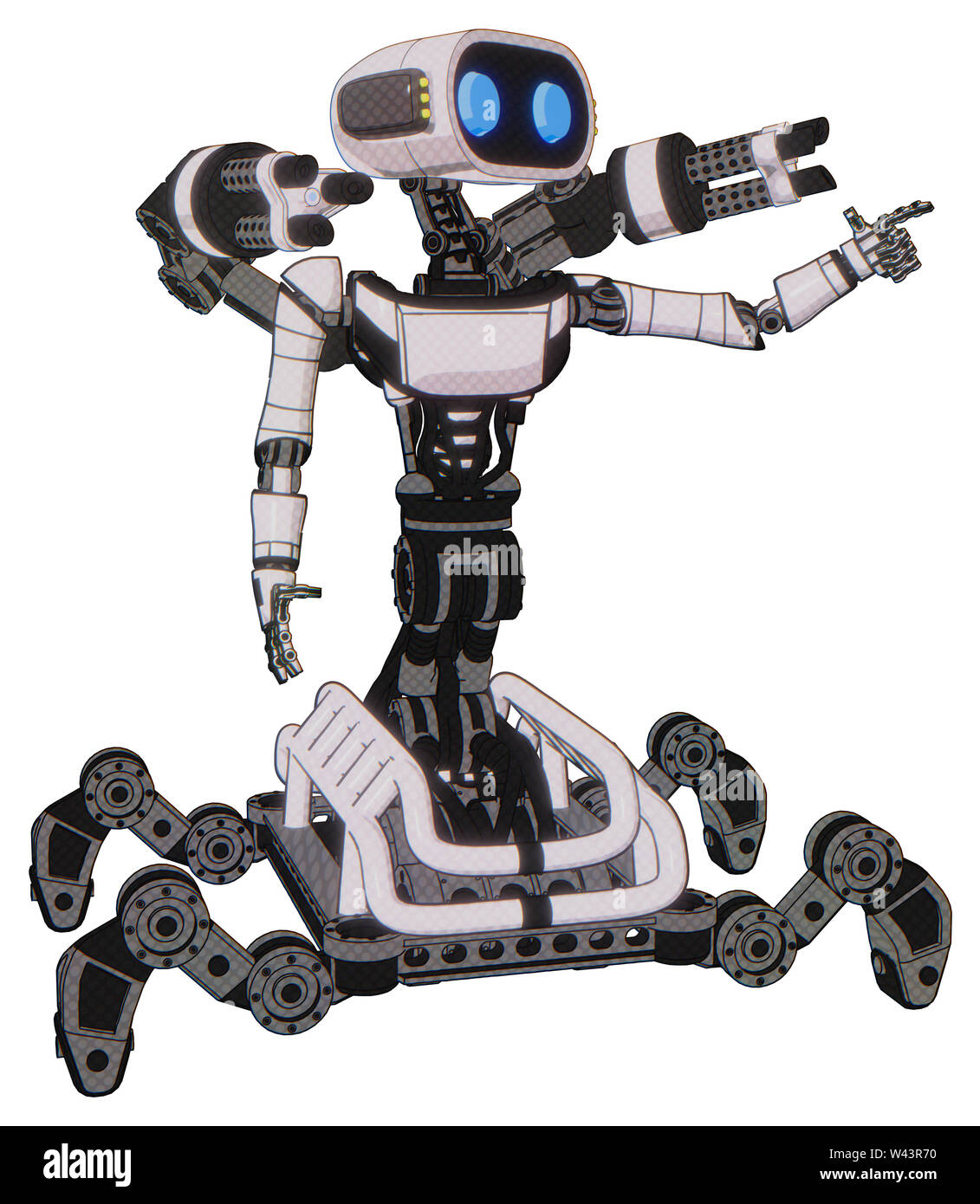 Bot containing elements: dual retro camera head, cute retro robo head ...