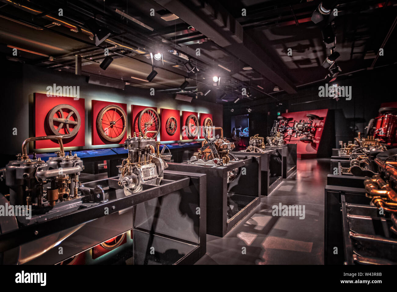 Italy Piedmont Turin Museo Dell’ Automonbile Torino ( Mauto ) - Engine ...