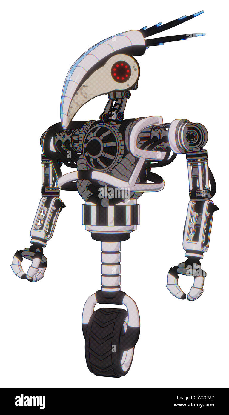 Bot containing elements: bird skull head, red led circle eyes, head ...