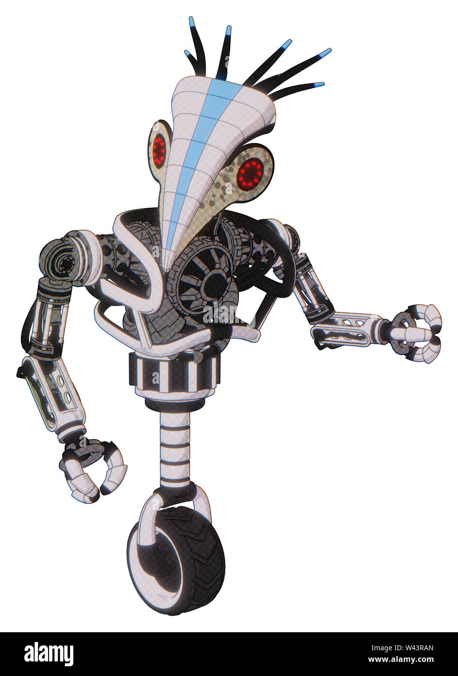 Bot containing elements: bird skull head, red led circle eyes, head ...