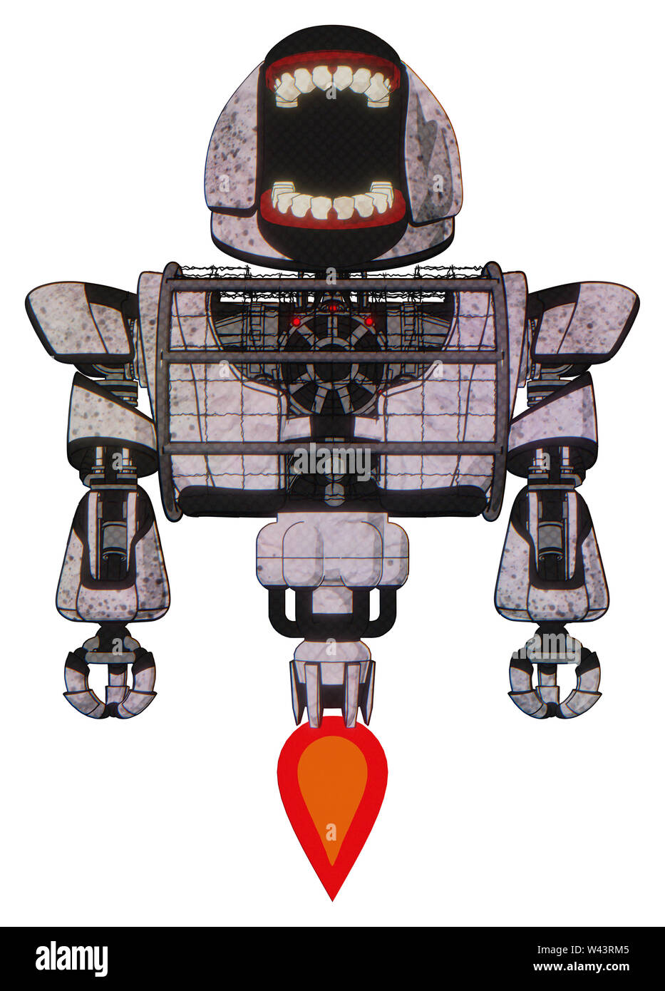 Robot containing elements: chomper head design, heavy upper chest ...