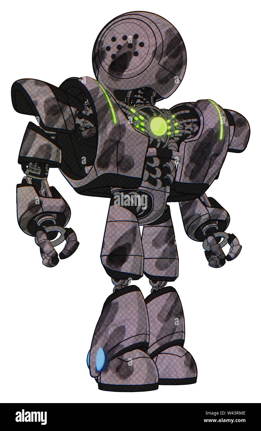 Bot containing elements: dots array face, heavy upper chest, heavy mech ...
