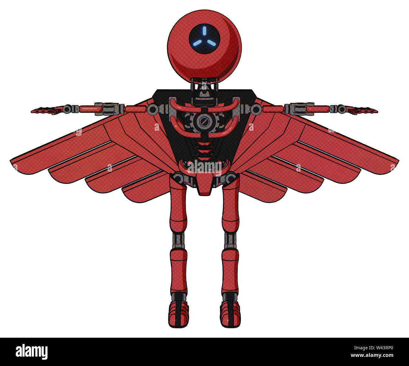 Droid containing elements: dual retro camera head, three-dash cyclops ...