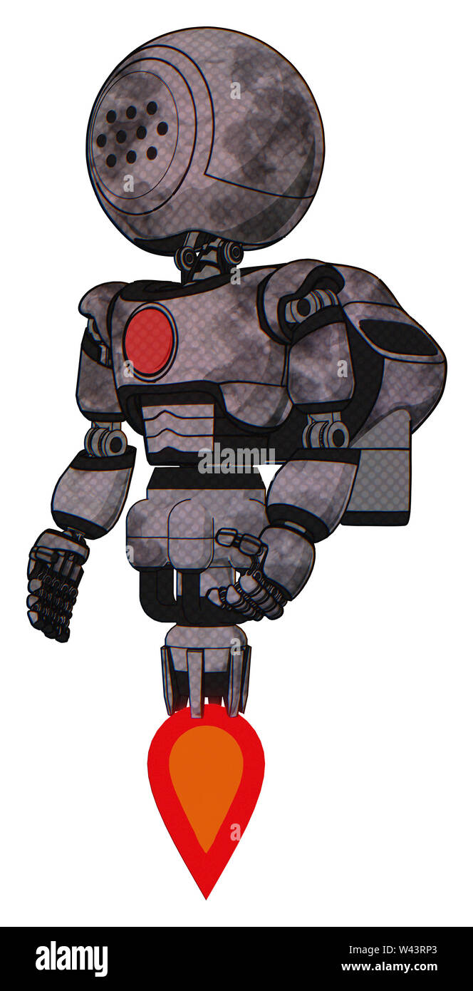 Mech containing elements: dots array face, light chest exoshielding ...