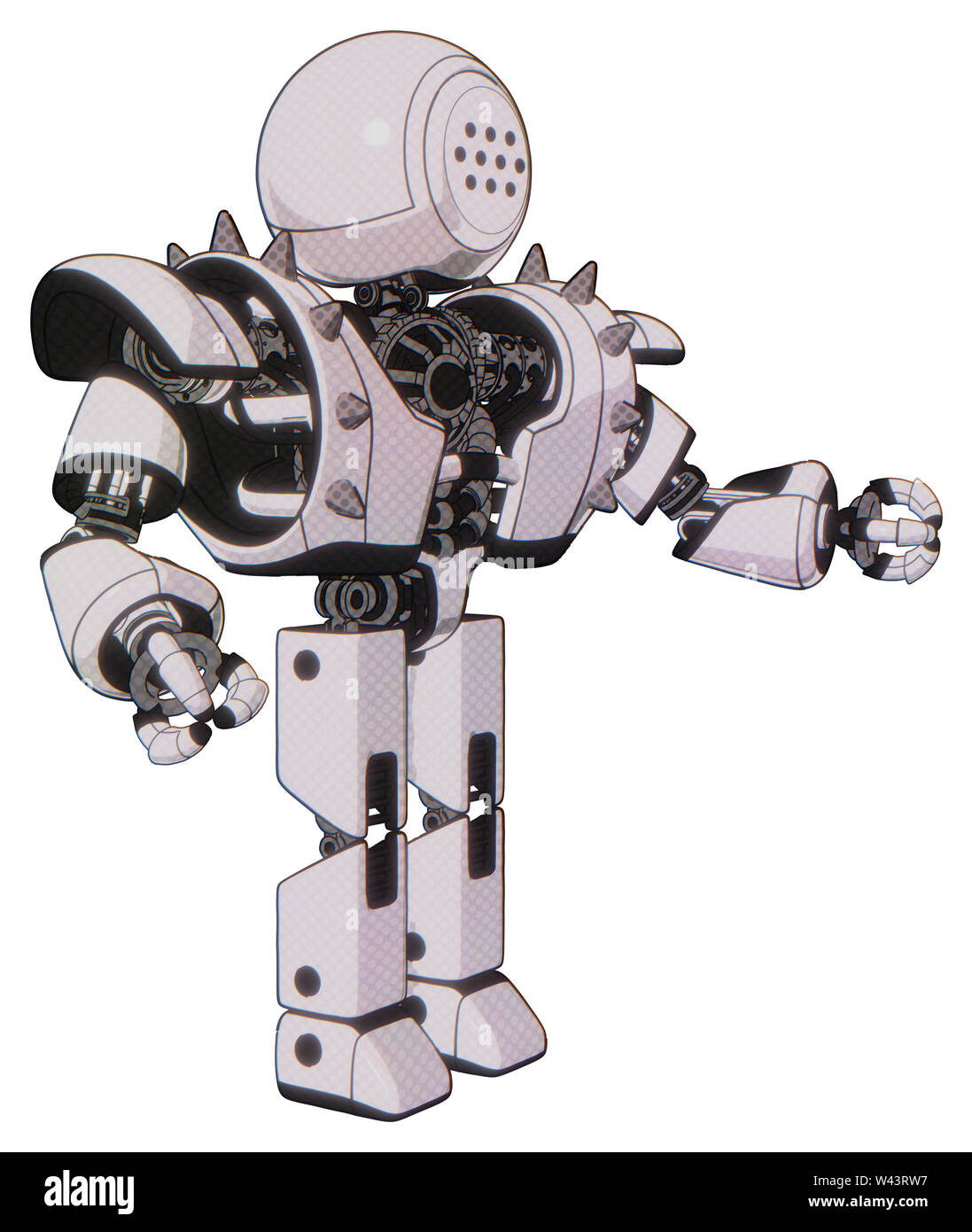 Bot containing elements: dots array face, heavy upper chest, heavy mech ...