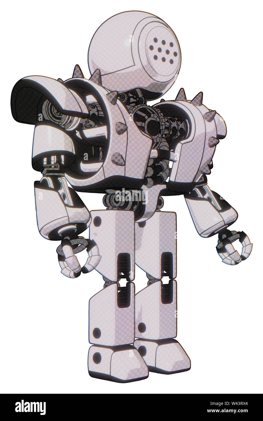 Bot containing elements: dots array face, heavy upper chest, heavy mech ...