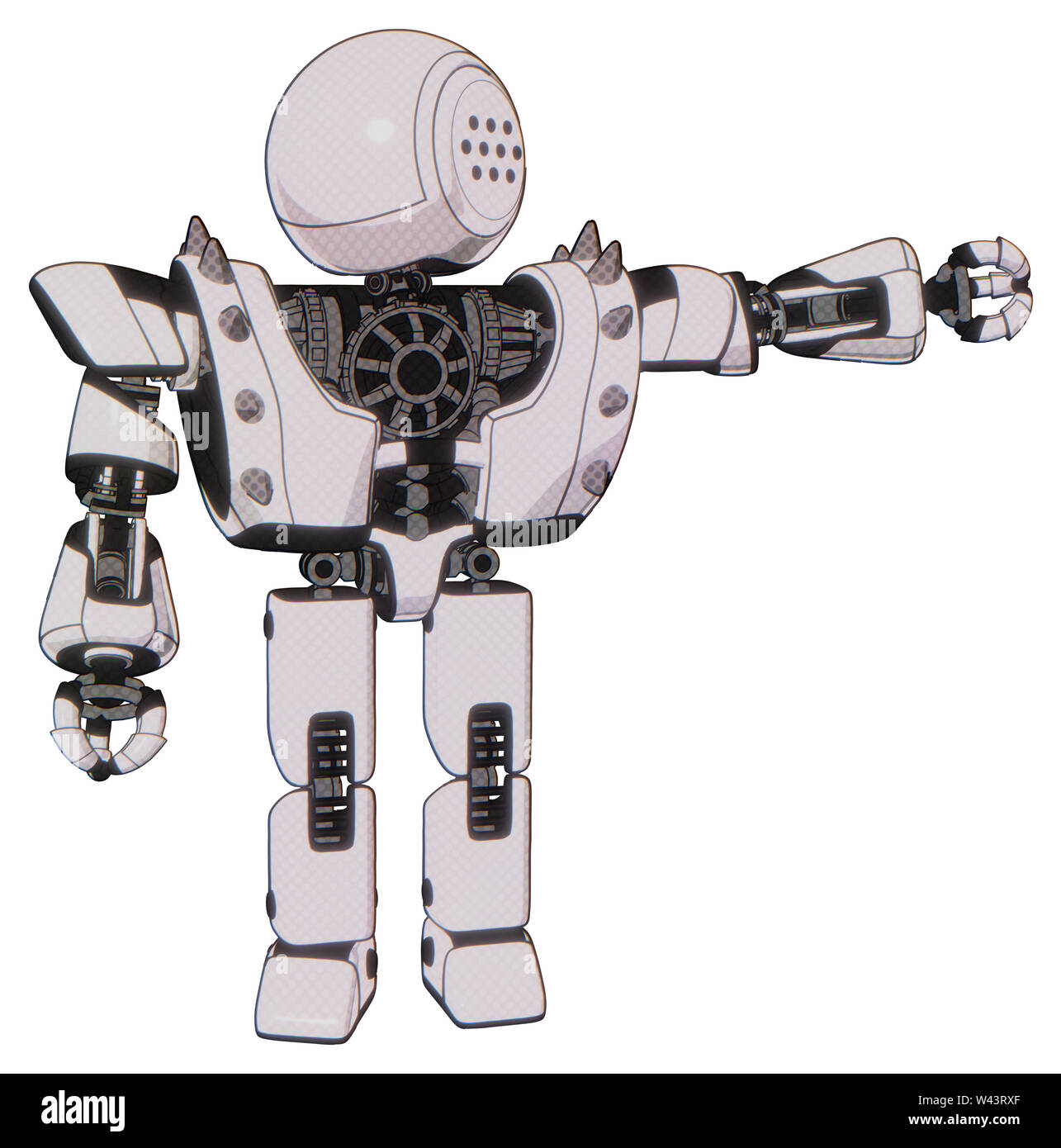 Bot containing elements: dots array face, heavy upper chest, heavy mech ...