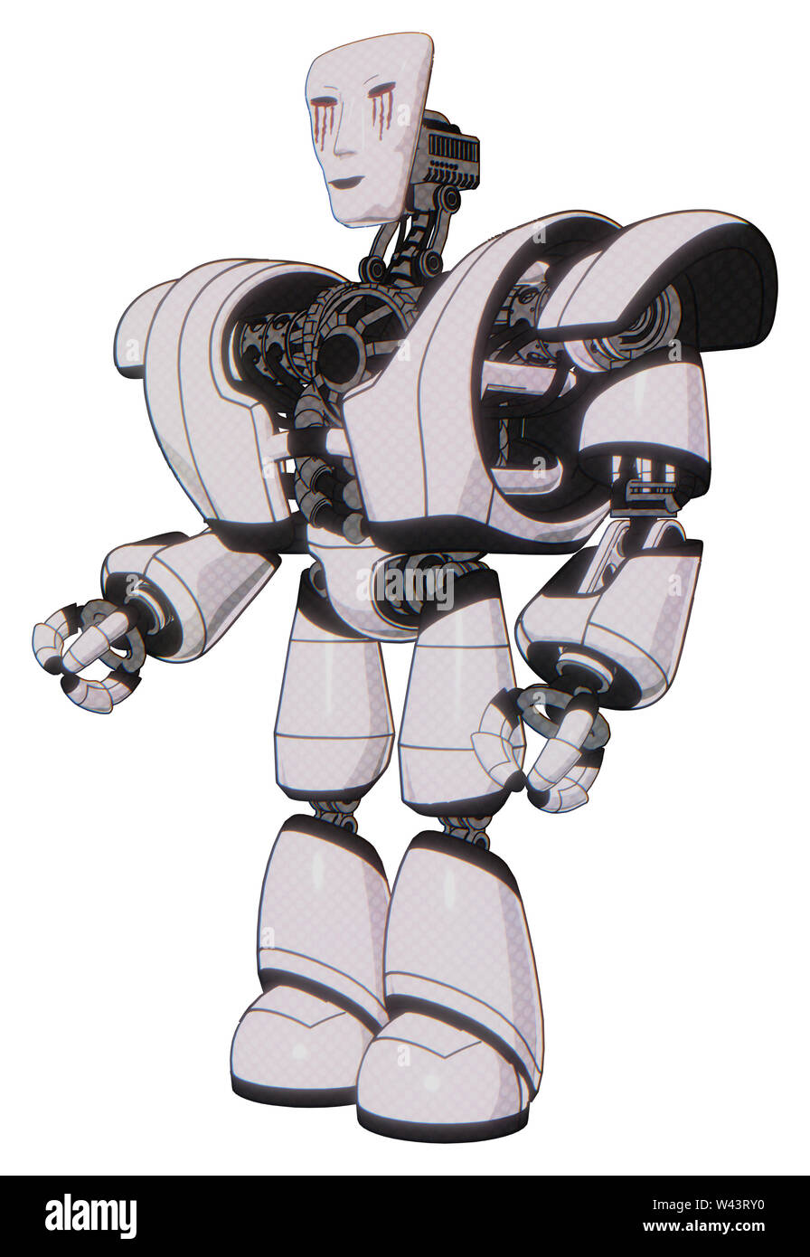 Automaton containing elements: humanoid face mask, blood tears, heavy ...