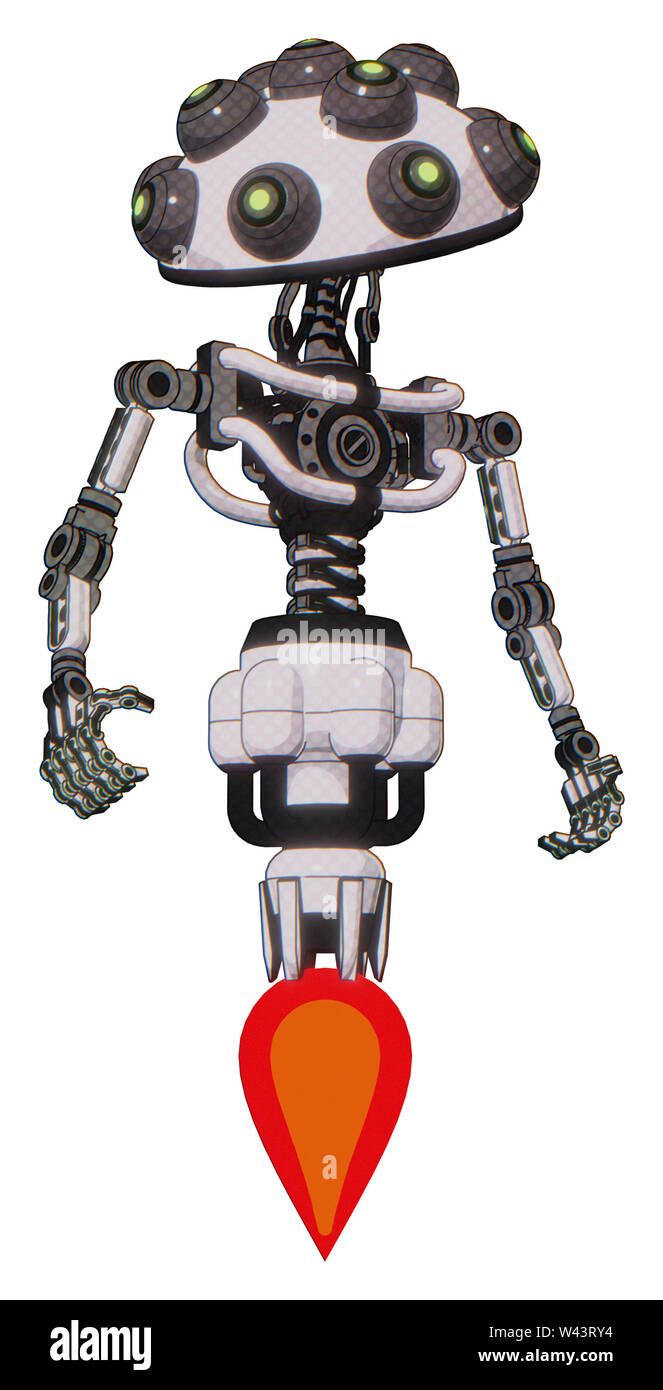 Automaton containing elements: many robo-eye domehead design, light ...