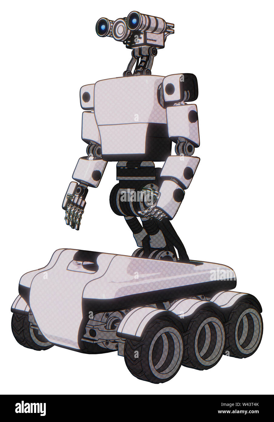 Droid containing elements: dual retro camera head, simple blue ...