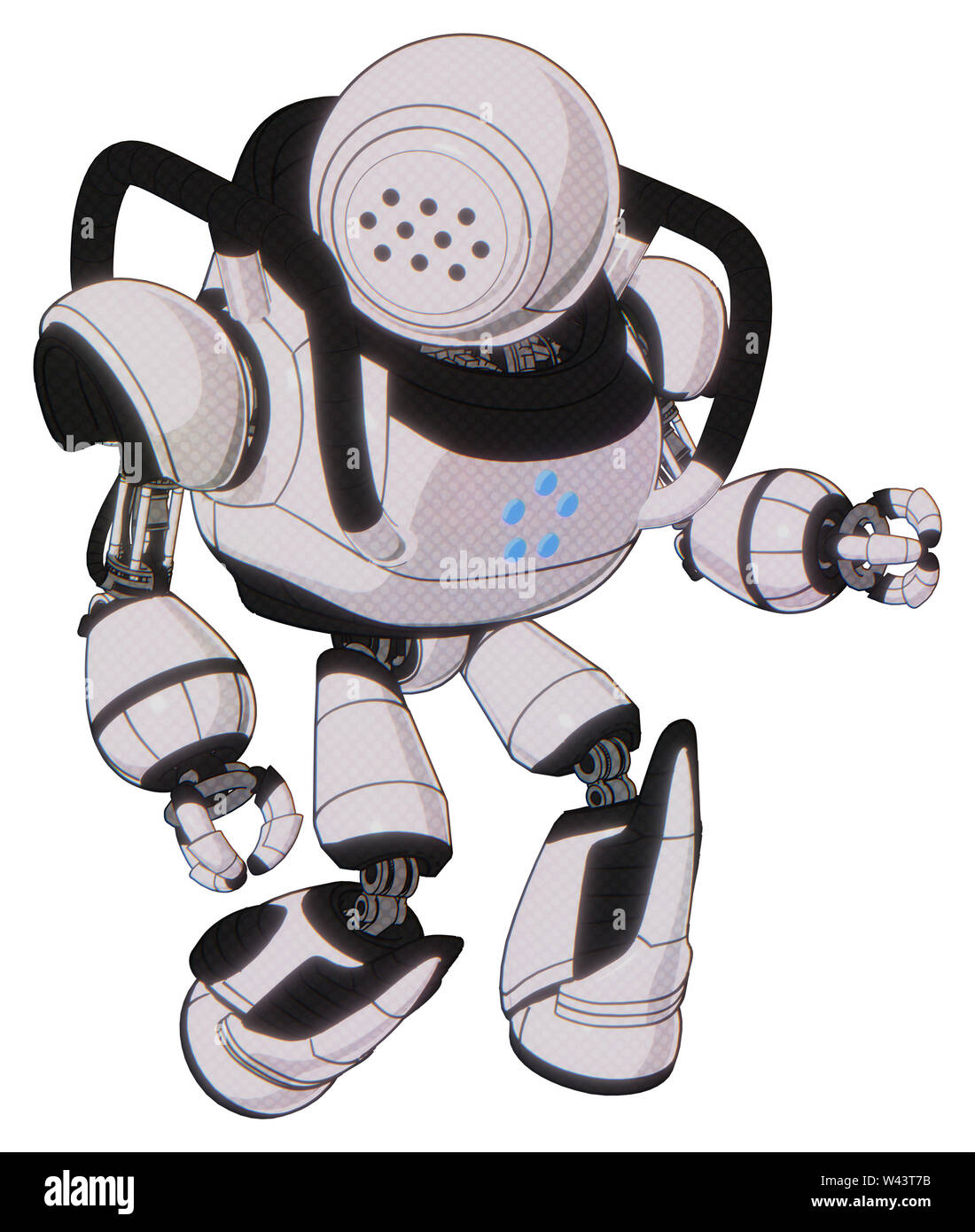 Bot containing elements: dots array face, heavy upper chest, circle of ...