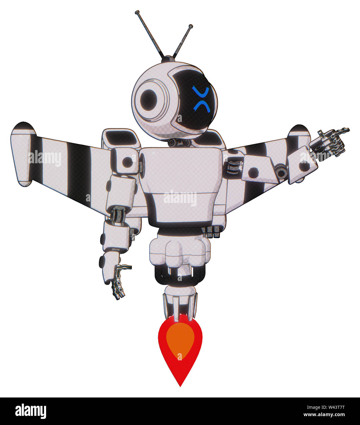 Droid containing elements: digital display head, wince symbol ...