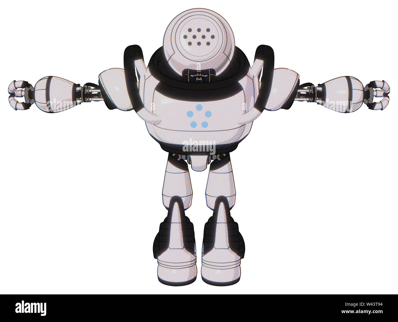 Bot containing elements: dots array face, heavy upper chest, circle of ...