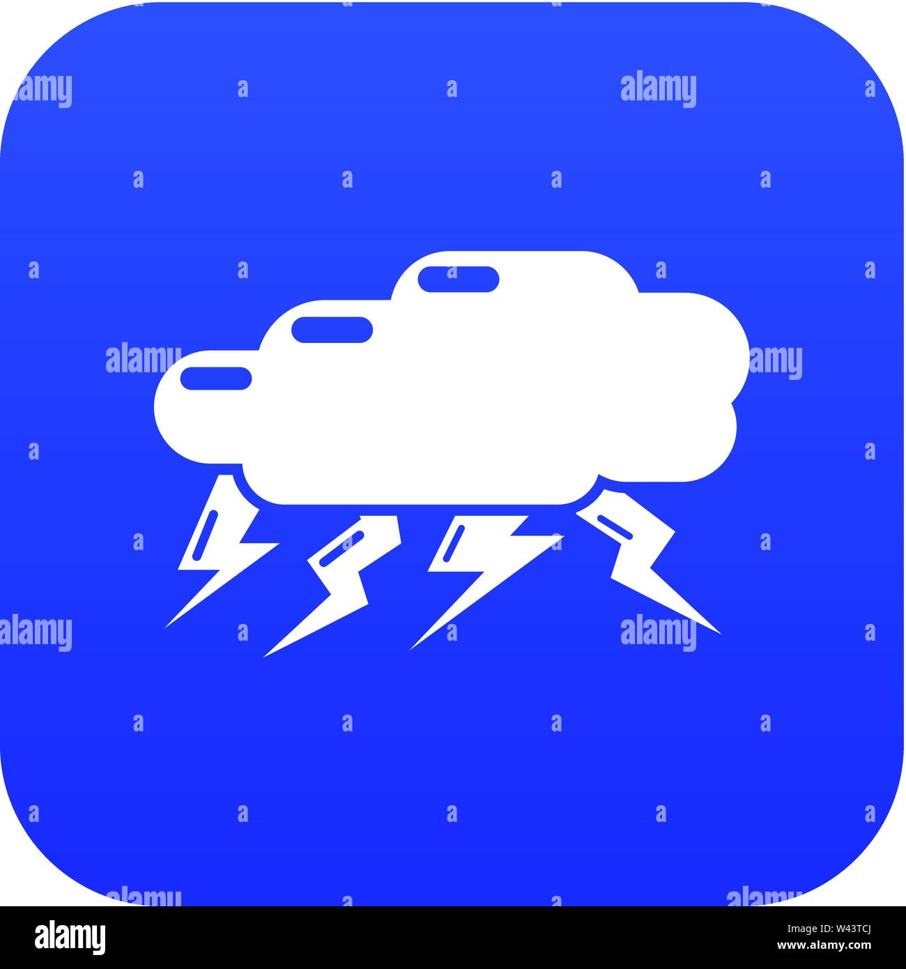 Thunder cloud icon, simple black style Stock Vector Image & Art - Alamy