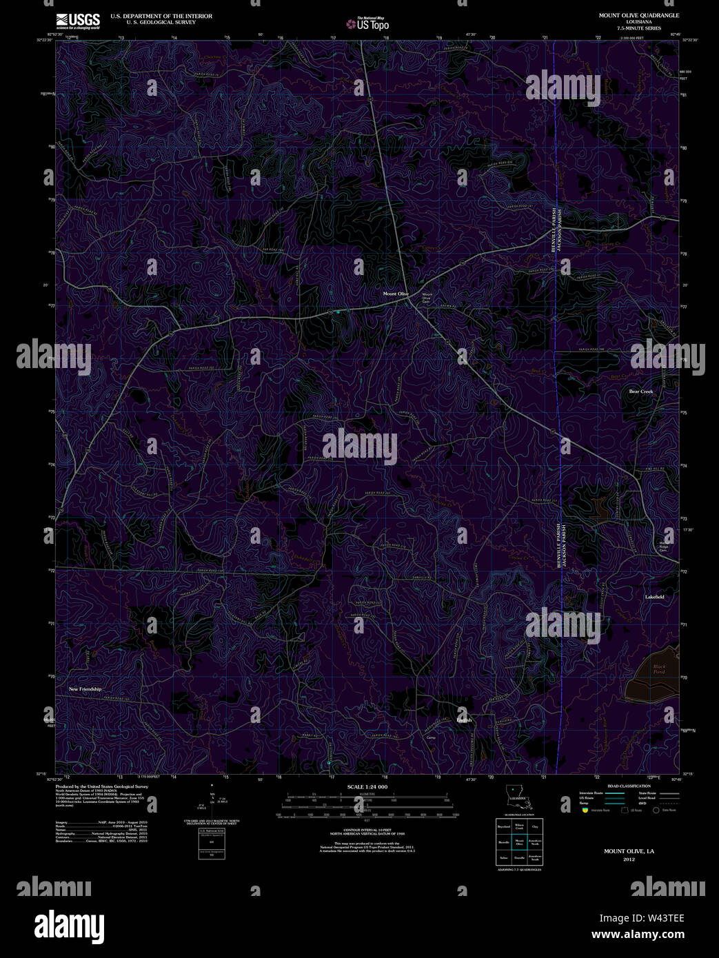 Mount olive map hi-res stock photography and images - Alamy