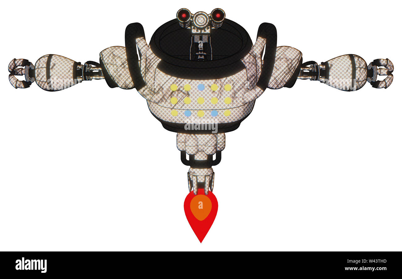 Droid containing elements: dual retro camera head, simple blue ...