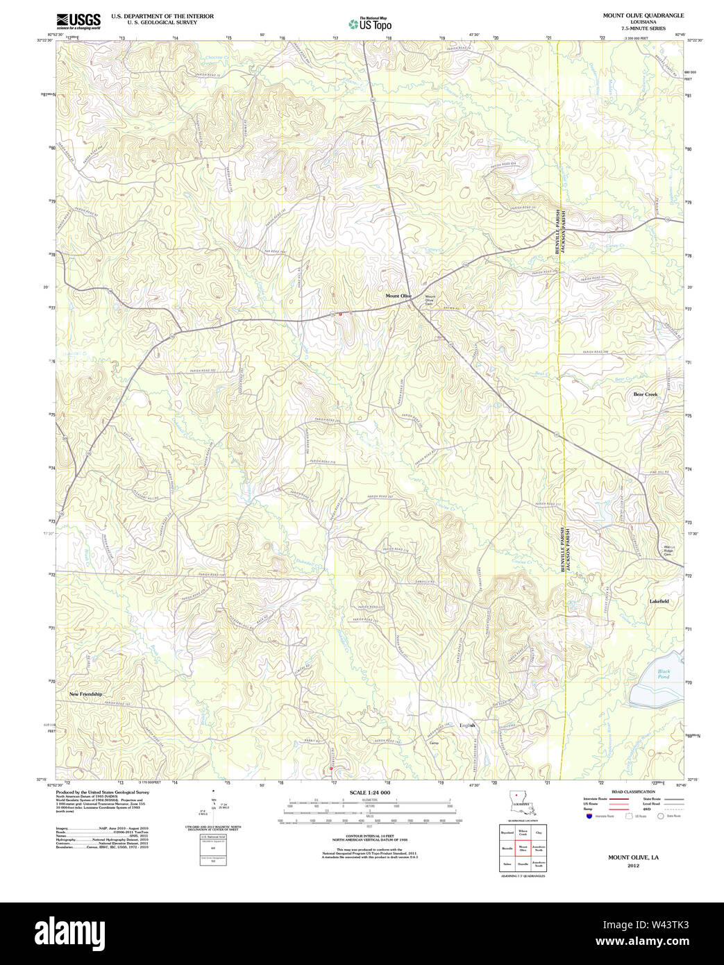 Map of mount olive hi-res stock photography and images - Alamy