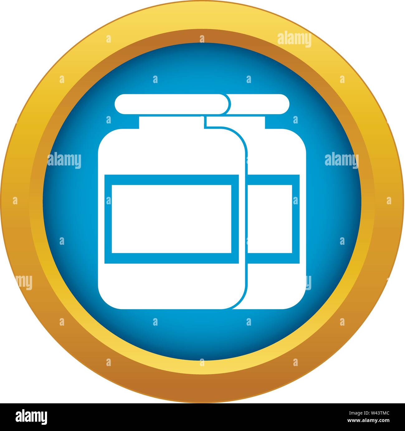 Nutritional supplement for athletes icon blue vector isolated Stock ...