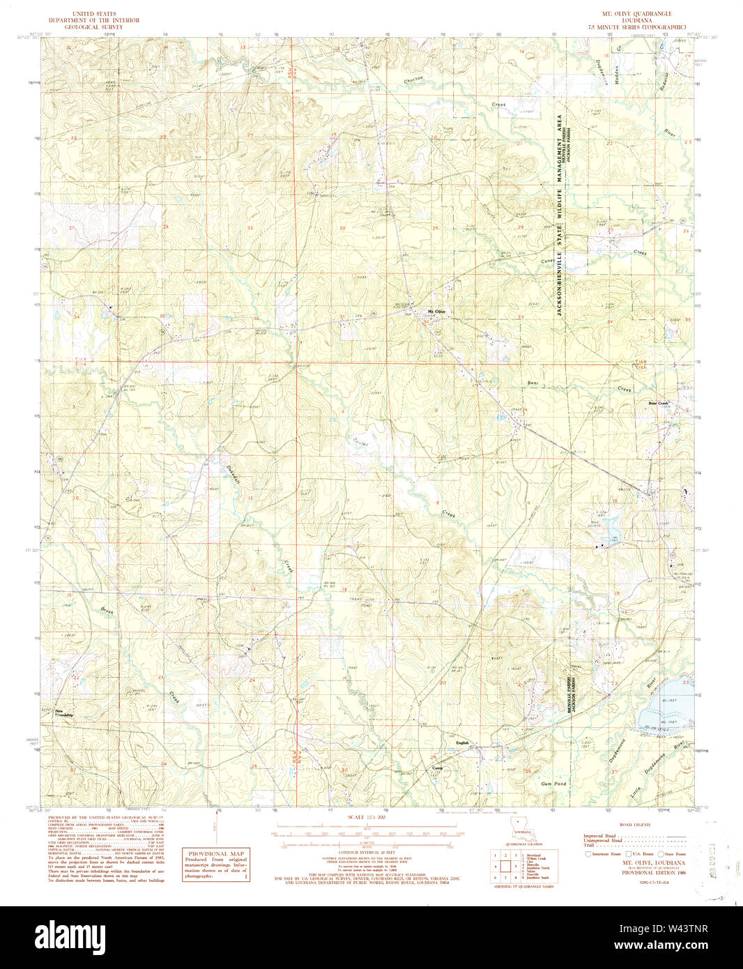 Map of mount olive hi-res stock photography and images - Alamy