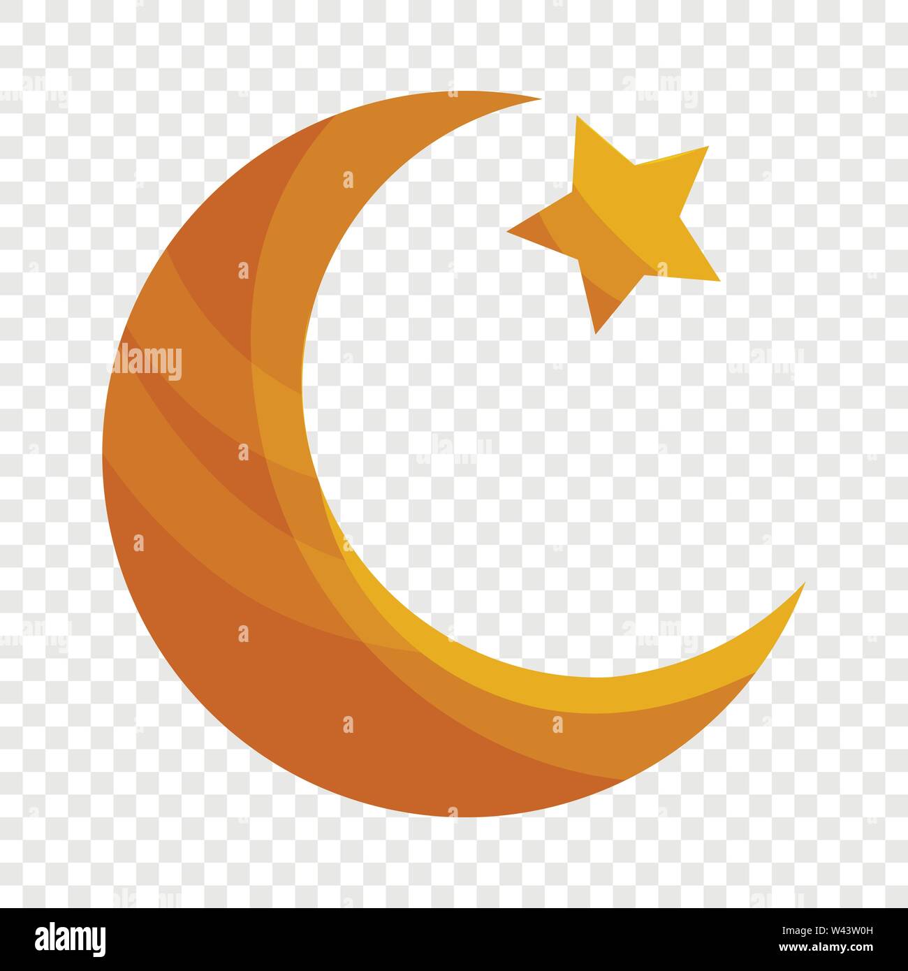 Turkey star and crescent icon, cartoon style Stock Vector Image & Art ...