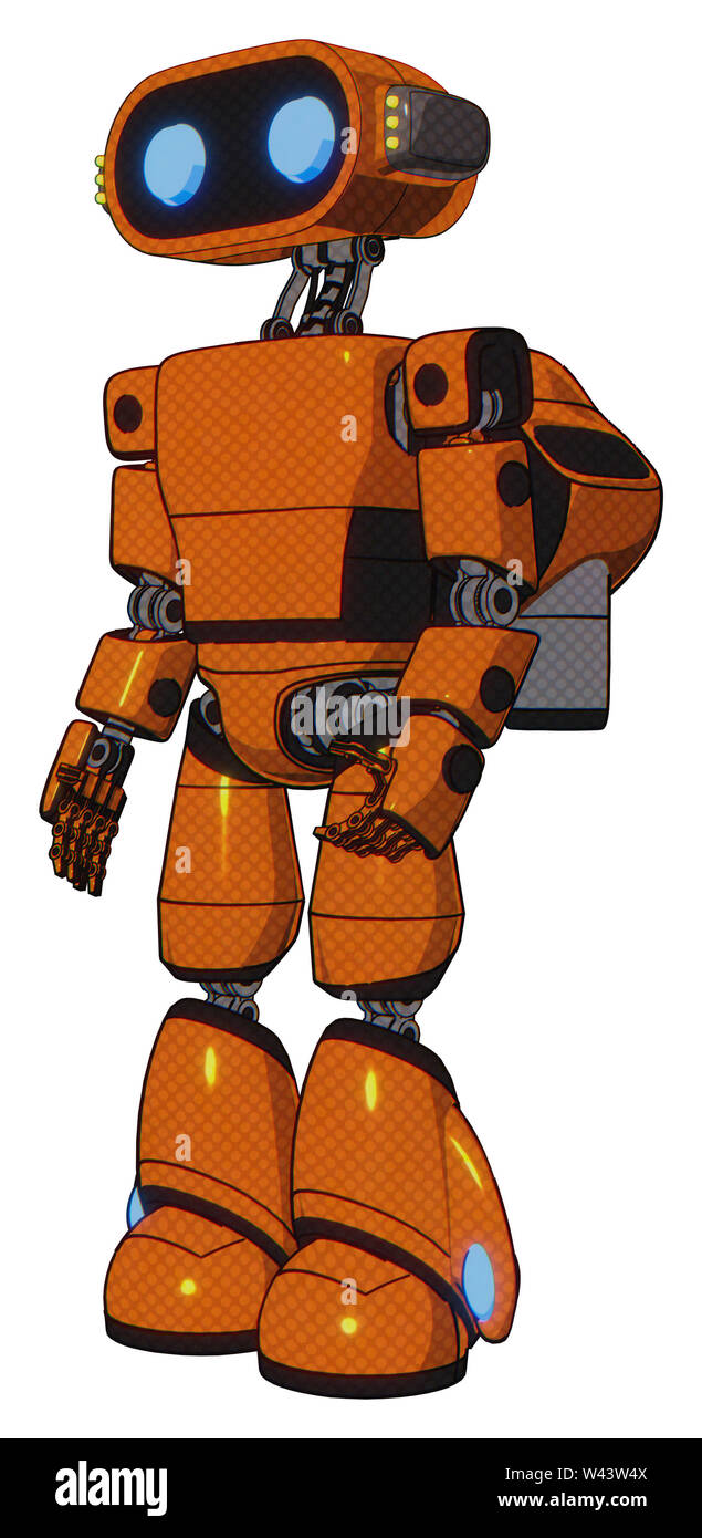 Bot containing elements: dual retro camera head, cute retro robo head ...