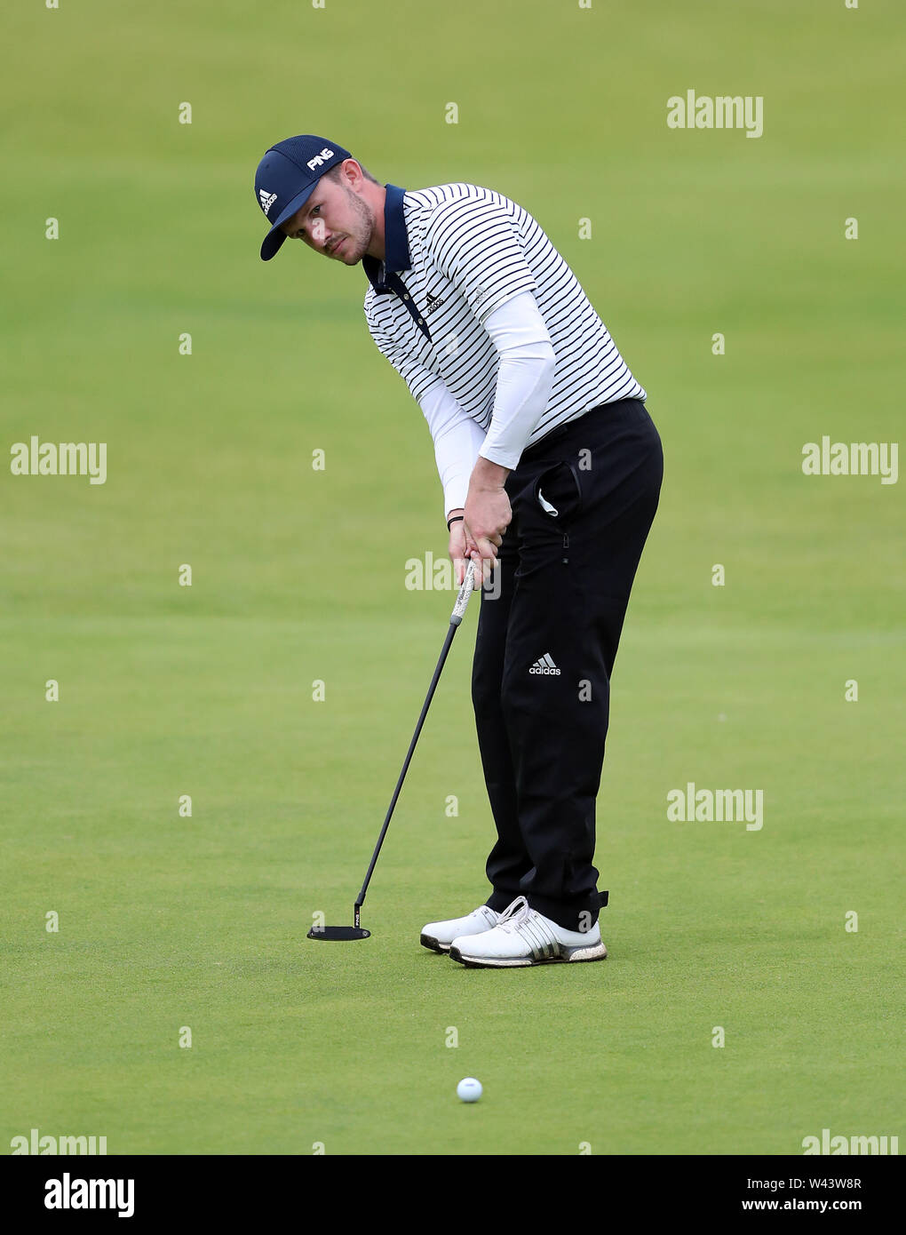Scotland's Connor Syme on the 18th green during day two of The Open ...