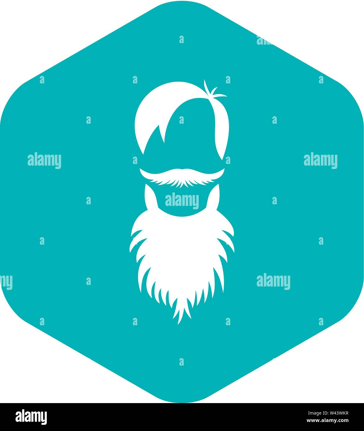 Male avatar with beard icon, simple style Stock Vector Image & Art - Alamy