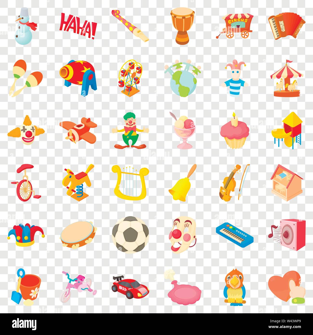 Entertainment icons set, cartoon style Stock Vector Image & Art - Alamy