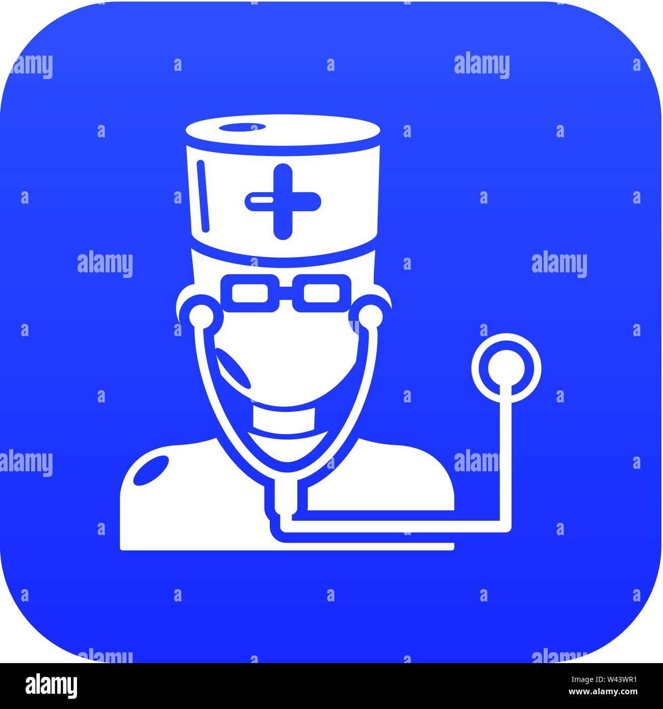 Doctor icon, simple black style Stock Vector Image & Art - Alamy