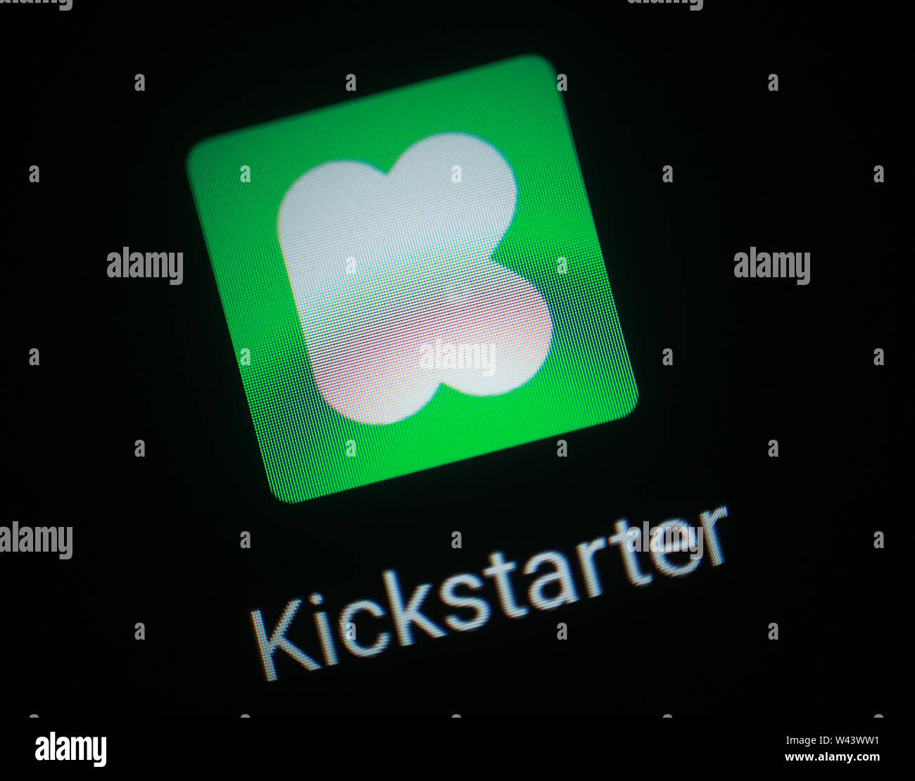 Kickstarter screen hi-res stock photography and images - Alamy